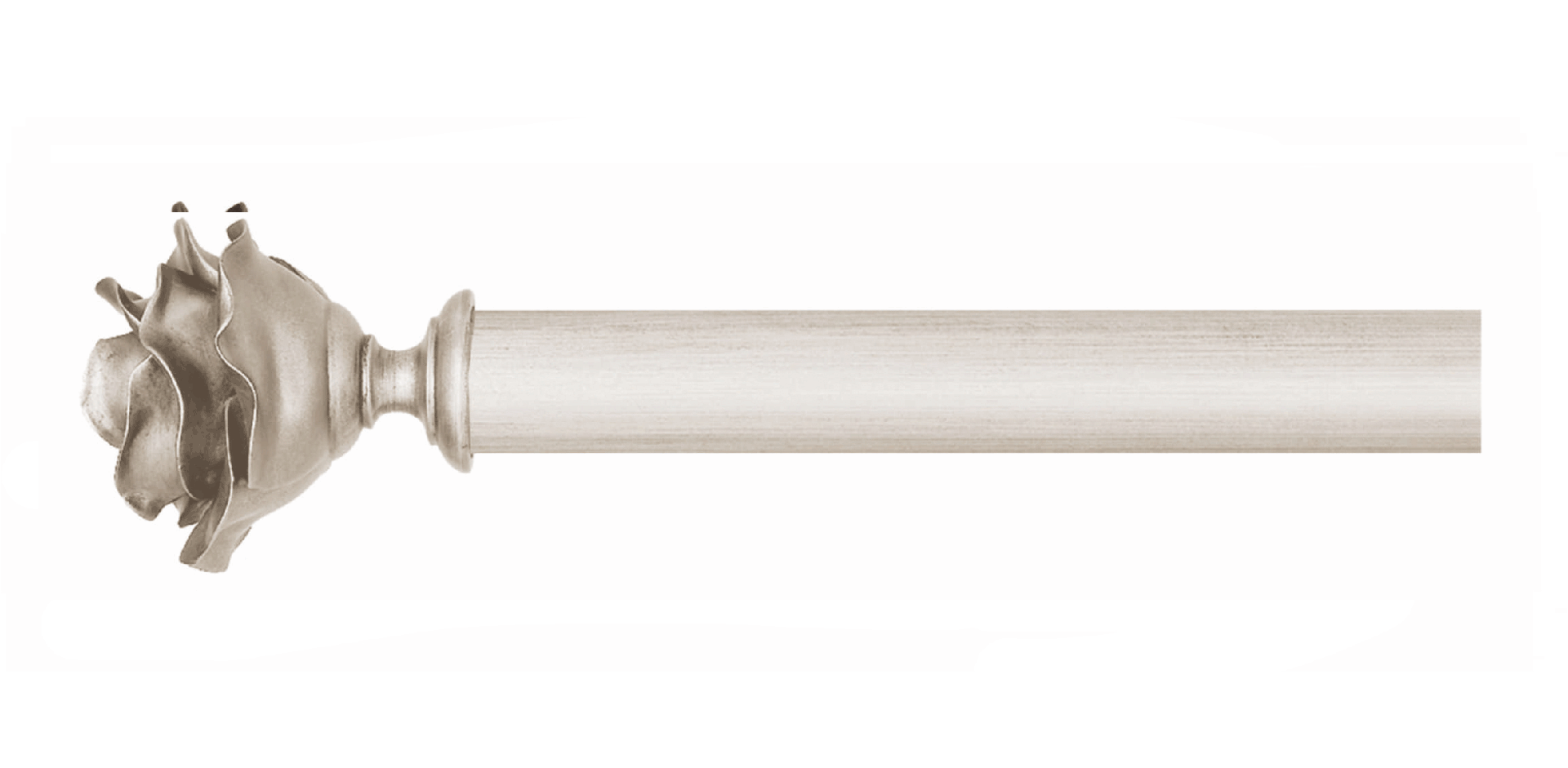 Silver Curtain Pole | Luxury Curtain Poles | Byron and Byron
